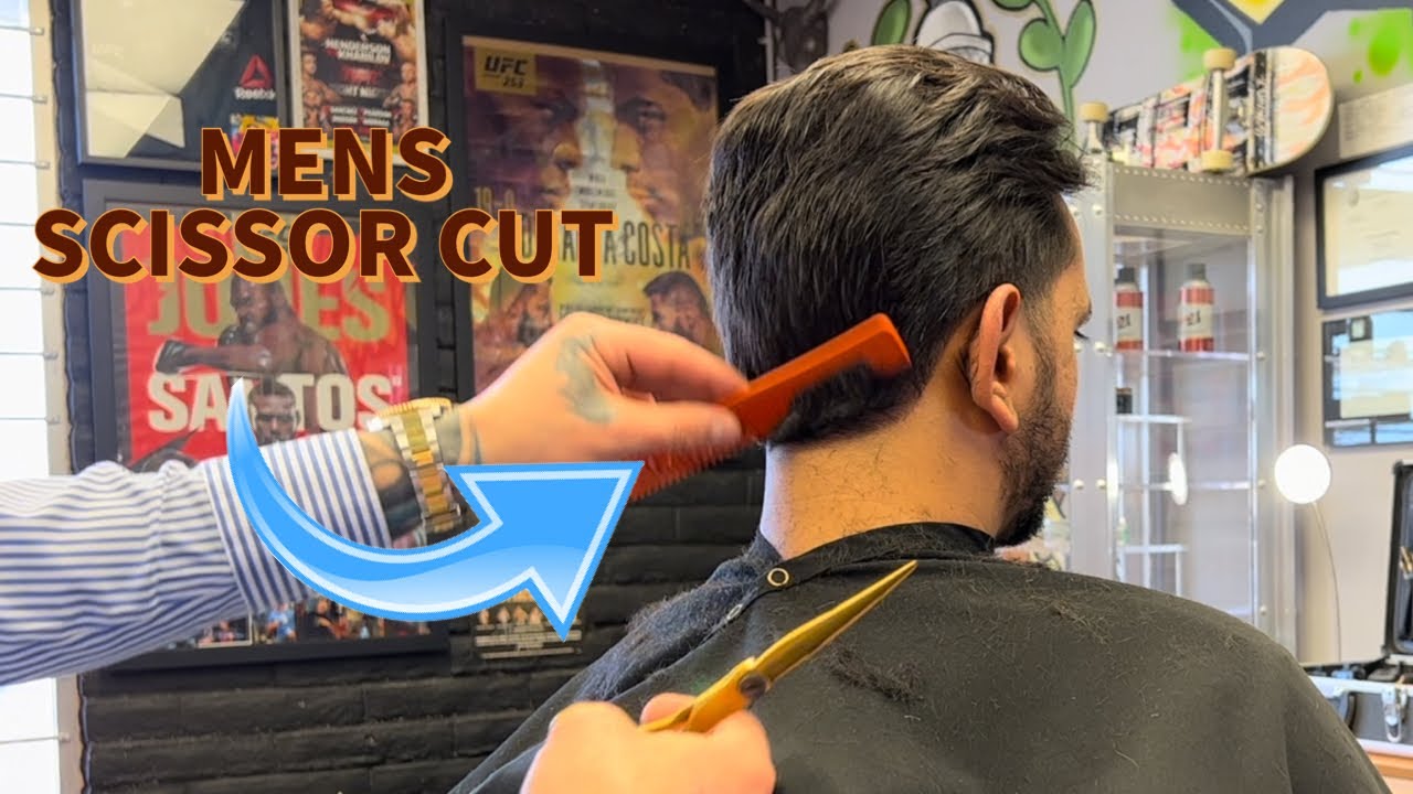 Men’s Scissor Haircut | Medium Length Scissor Cut By Thomas “TJ” Baca ...