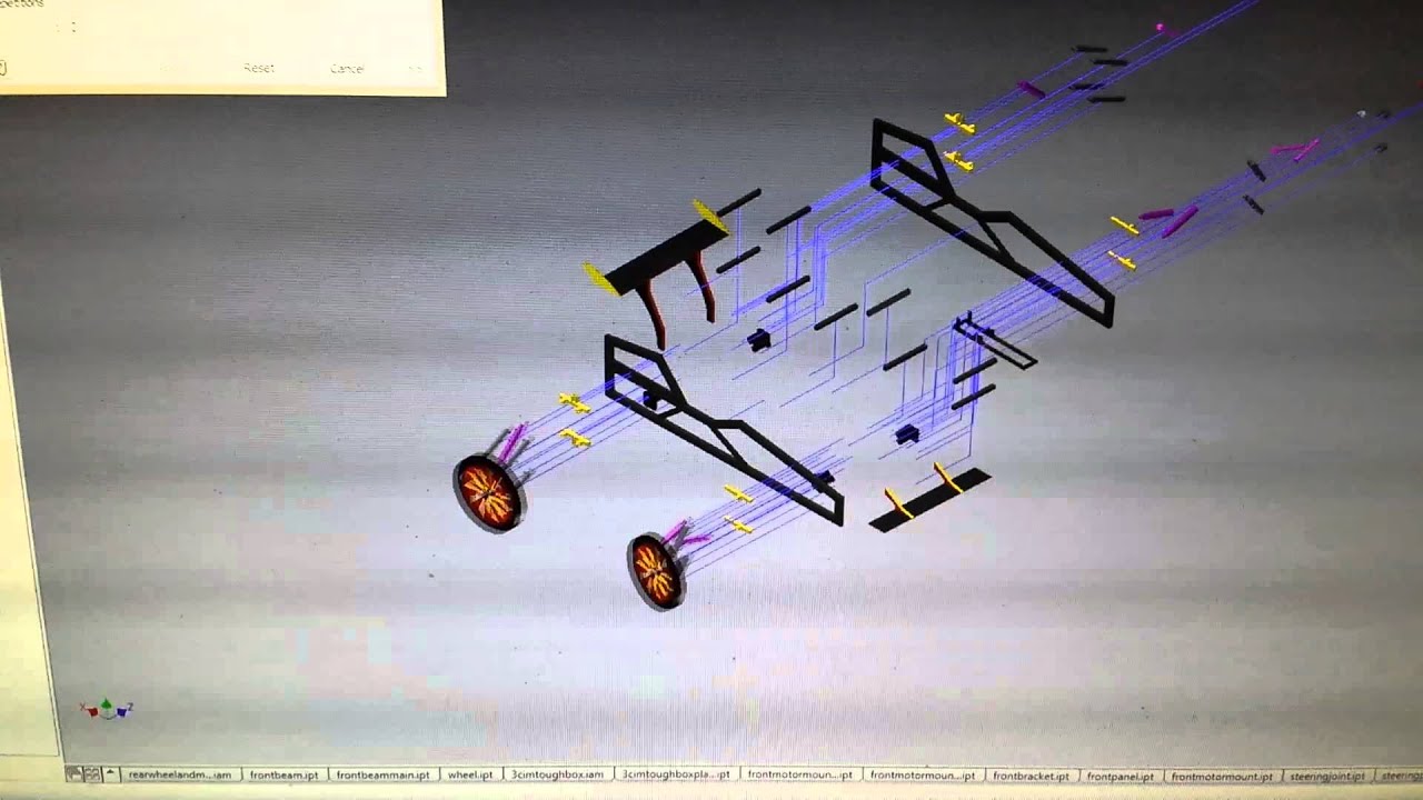 Electric gokart design exploded view(1) - YouTube
