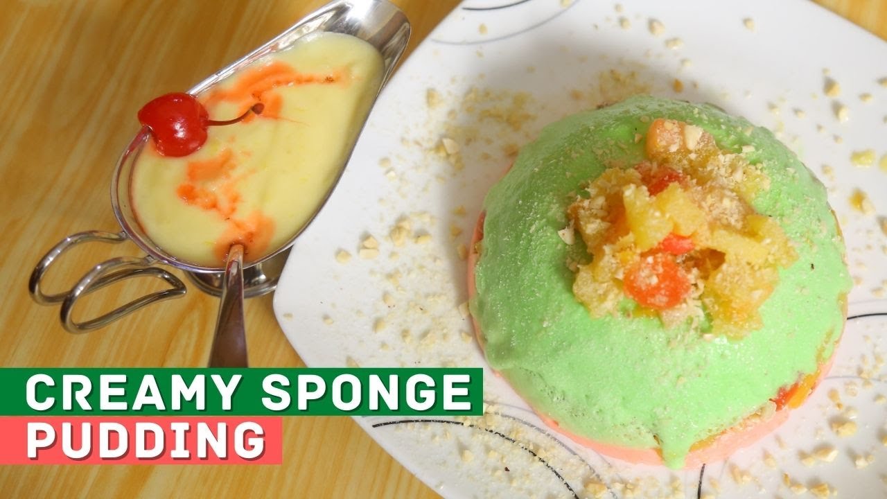 Creamy Sponge Pudding | Mallika Joseph Food Tube - YouTube