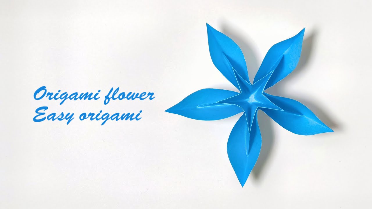 How to Fold a Five-pointed Star Flower | Origami with Josie - YouTube