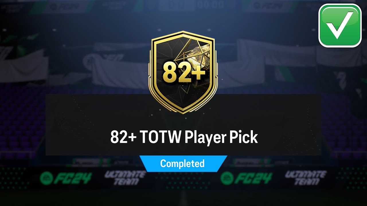EAFC 24 82+ TOTW PLAYER PICK SBC COMPLETED (EAFC 82+ TOTW PLAYER PICK) - YouTube