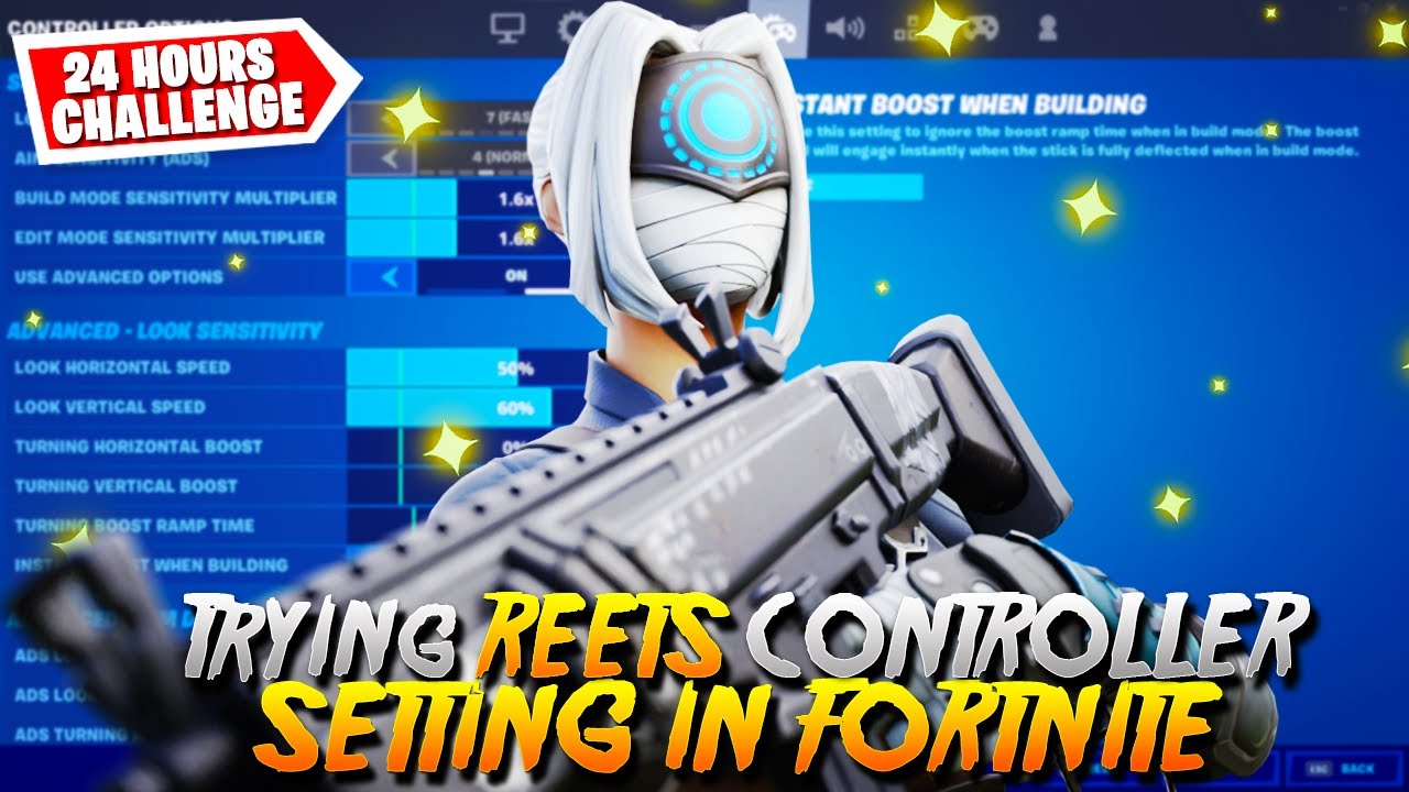 I Used REETS Fortnite EXPONENTIAL Settings (24 HOUR Challenge XTRA Reet ...