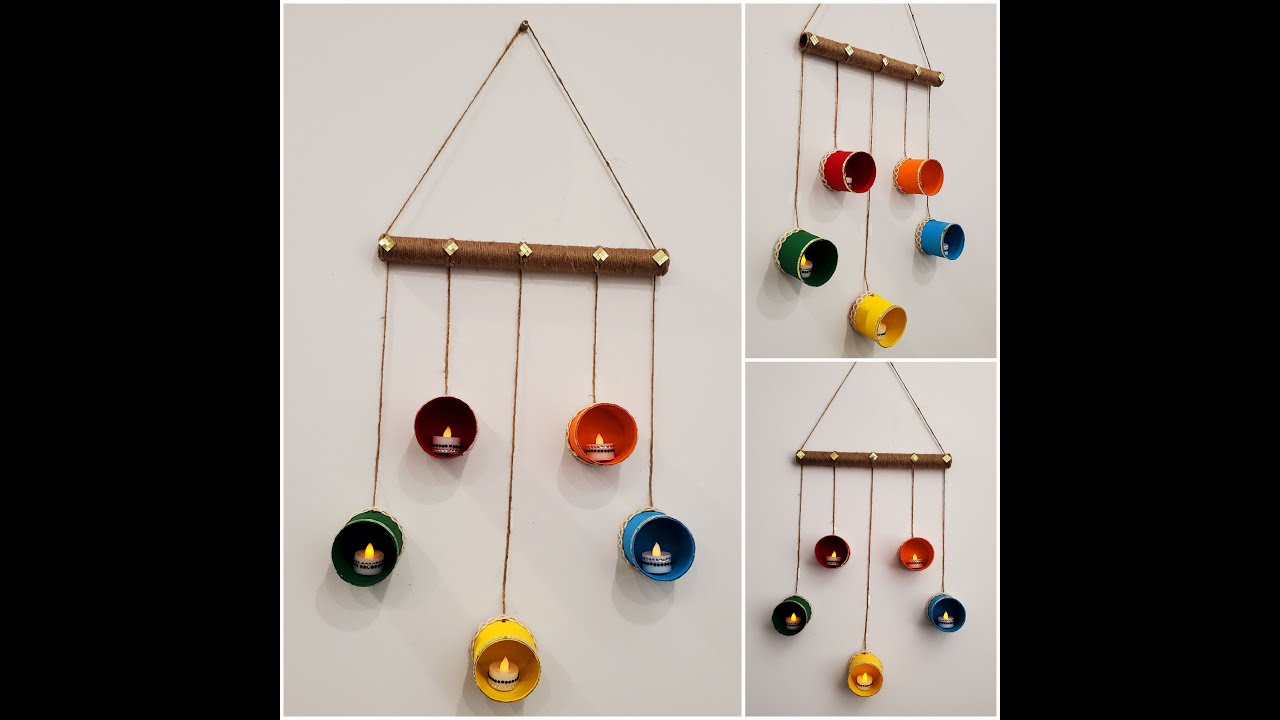 Diy Best out of the waste craft idea / Beautiful Wall Hanging Craft ...
