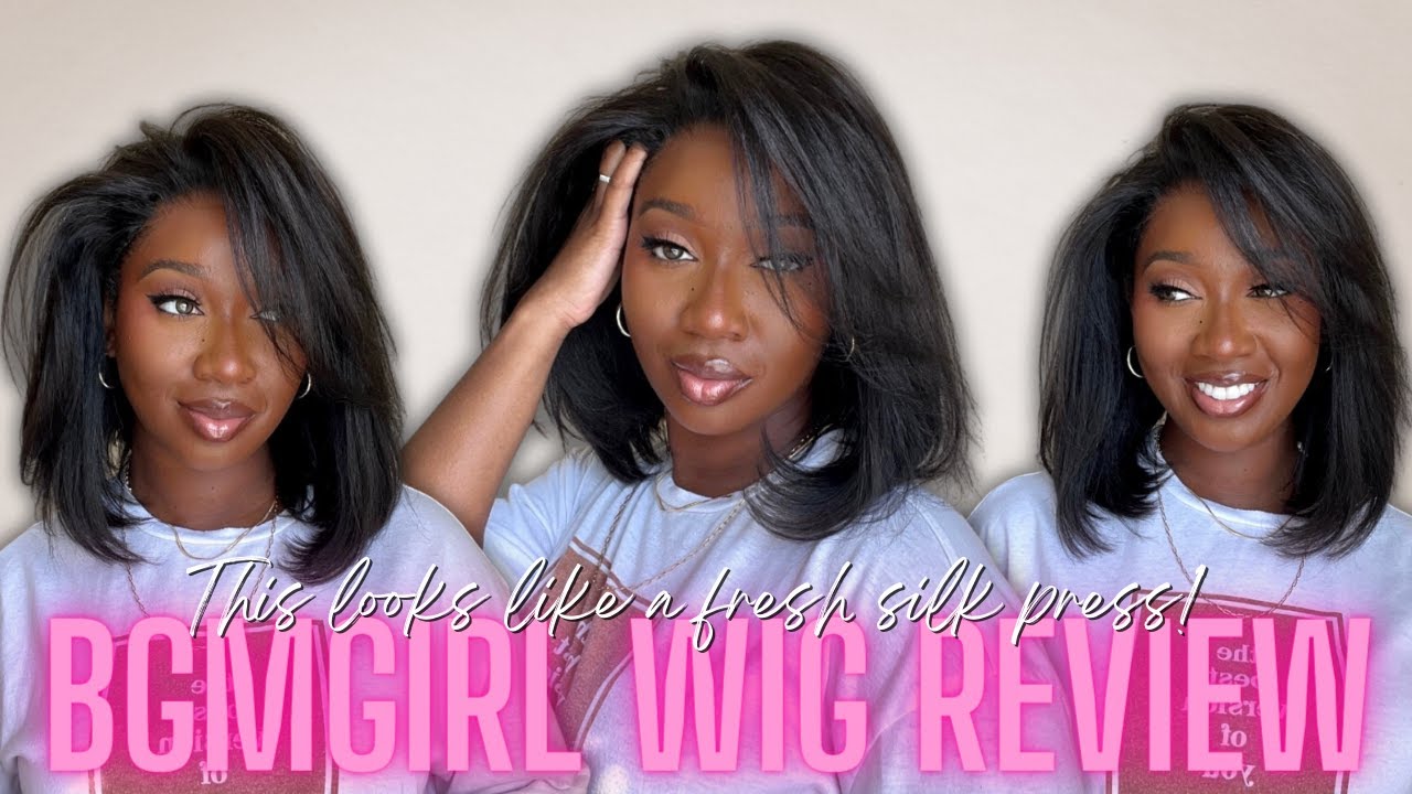 SAVE TIME & MONEY | Pre-Plucked Kinky Straight Glueless Wear Go Wig | ft. BGMgirl Hair | Tan ...