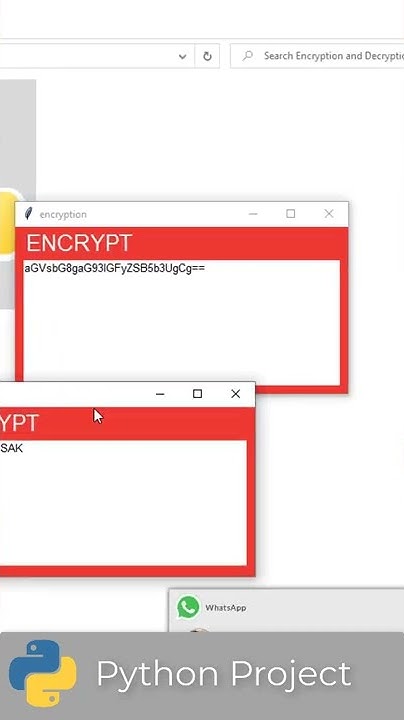 Secret Message Encryption and Decryption tool using Python | #Shorts - YouTube