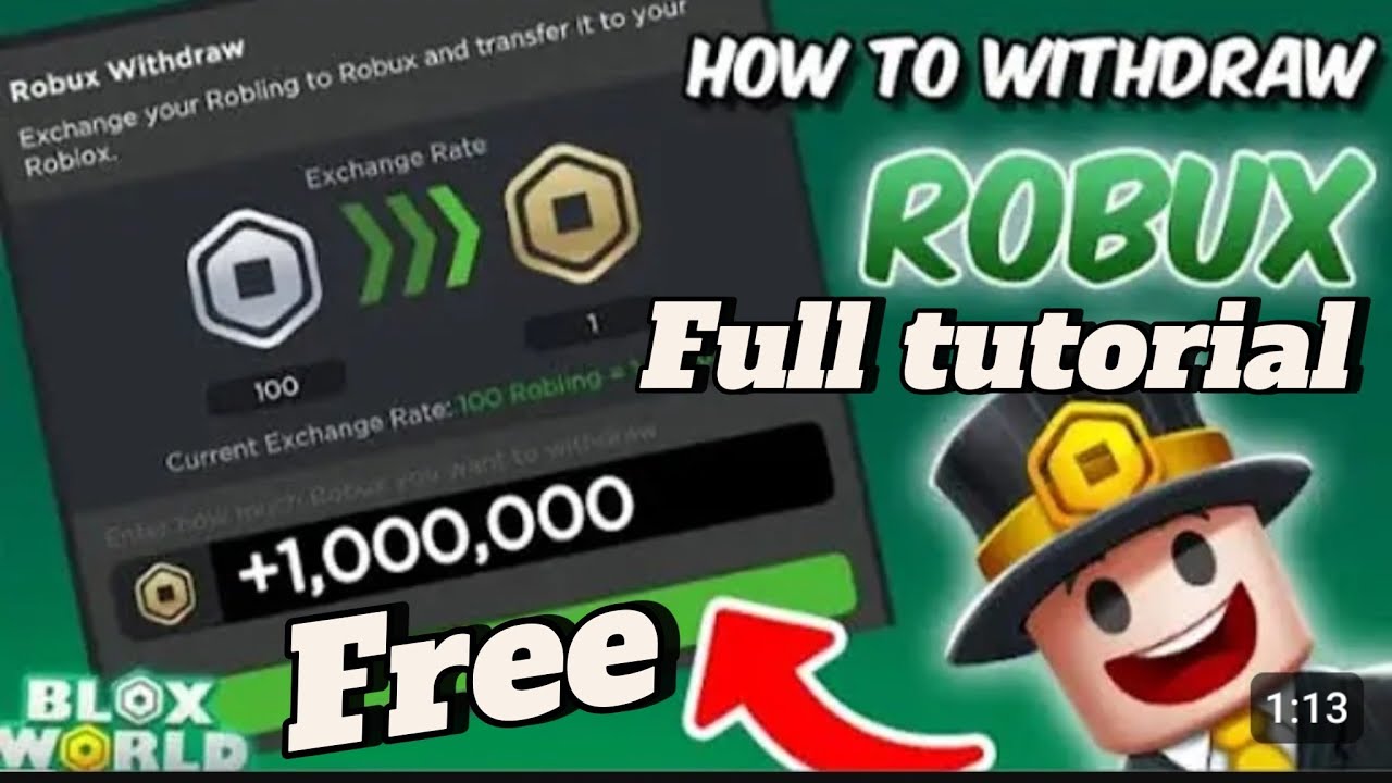 Blox world full tutorial And how to withdraw free robux ||#viralvideo # ...