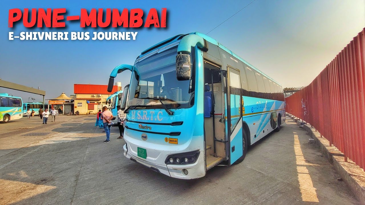 Pune to Mumbai Bus Journey by MSRTC's E-Shivneri Service - YouTube