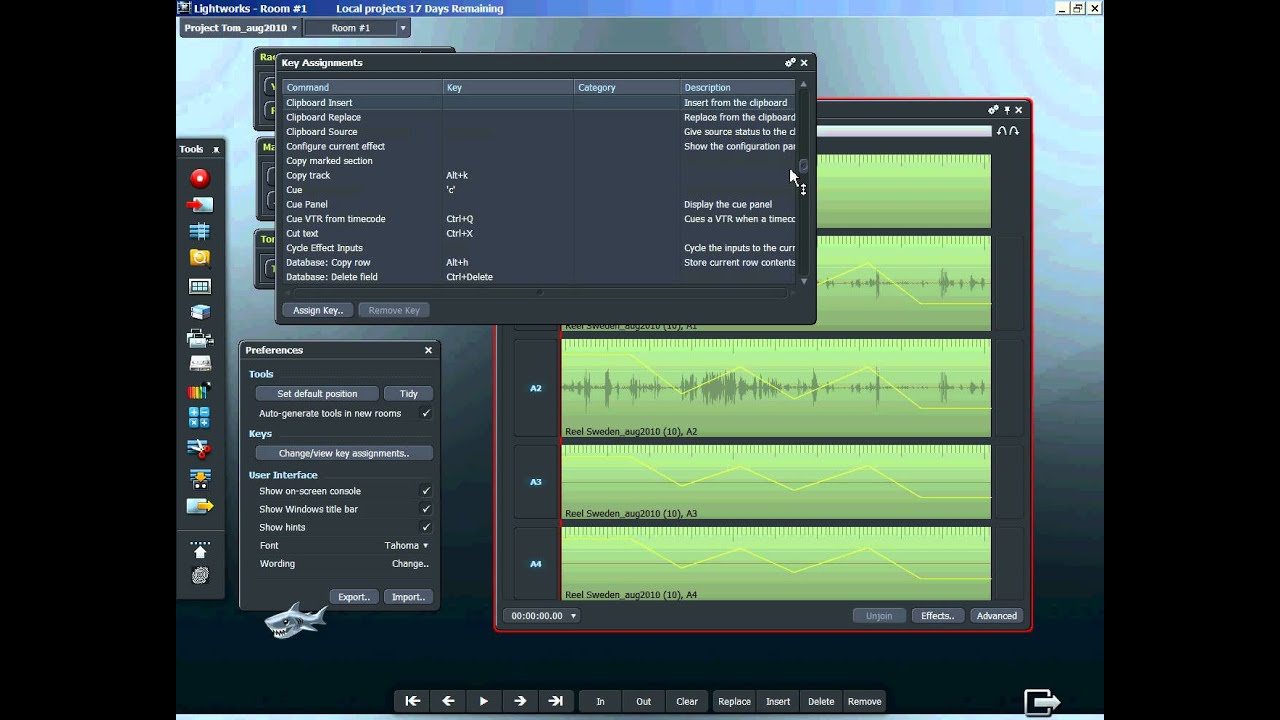 Using audio nodes in Lightworks video editor - YouTube