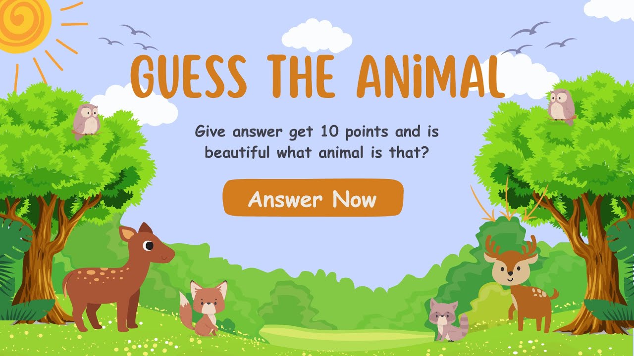 Guess the animals Quiz | Can You Guess the 20 animals? // Hard Medium ...