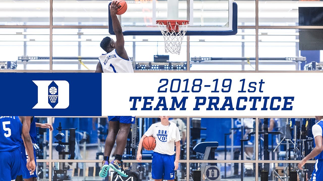 Duke Basketball 18-19: First Practice (7/25/18) - YouTube