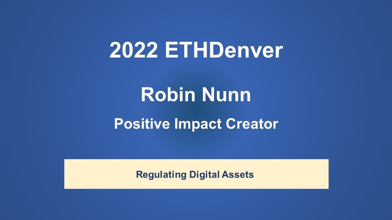 Innovation in Governance: Regulating Digital Assets - Robin Nunn - YouTube