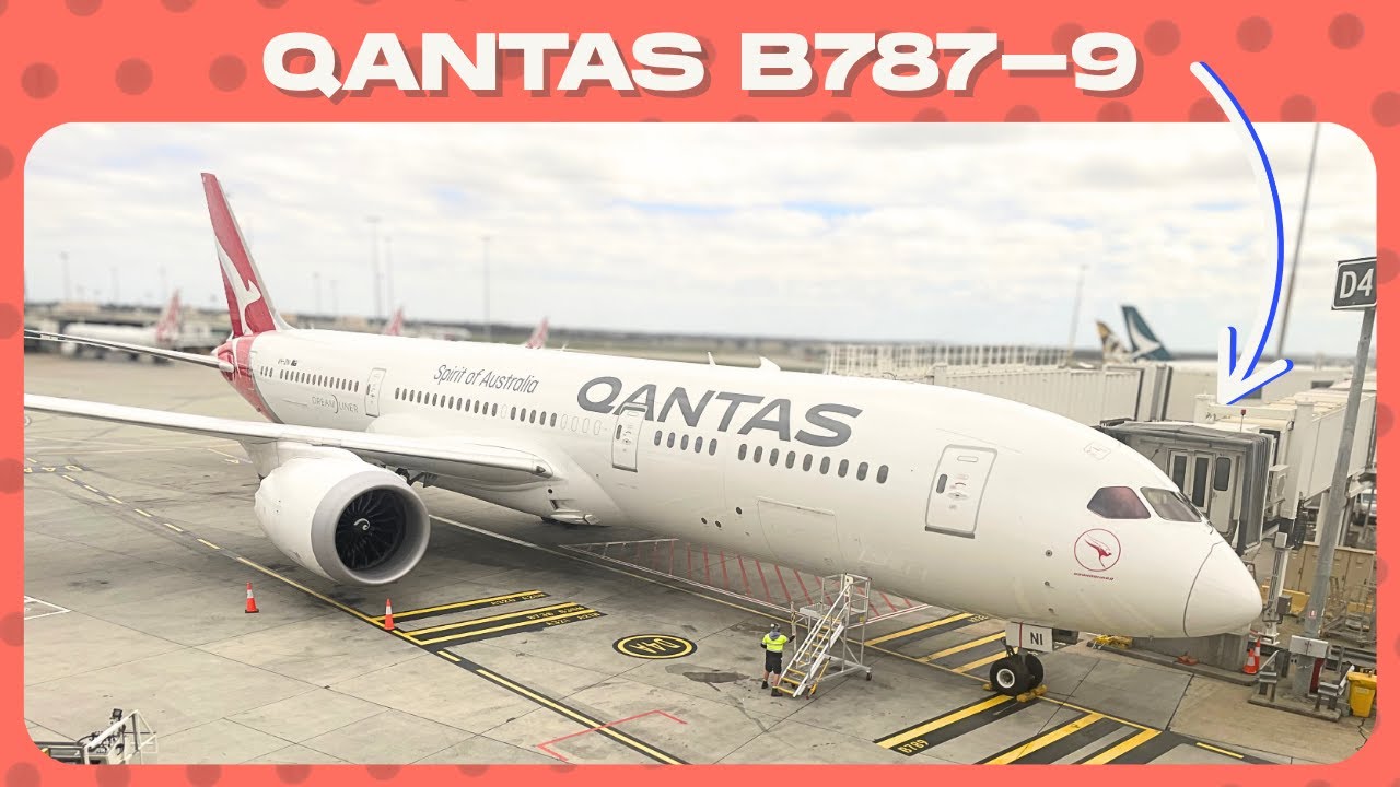 Descent and LANDING - Qantas B787-9 - QF9 - YouTube