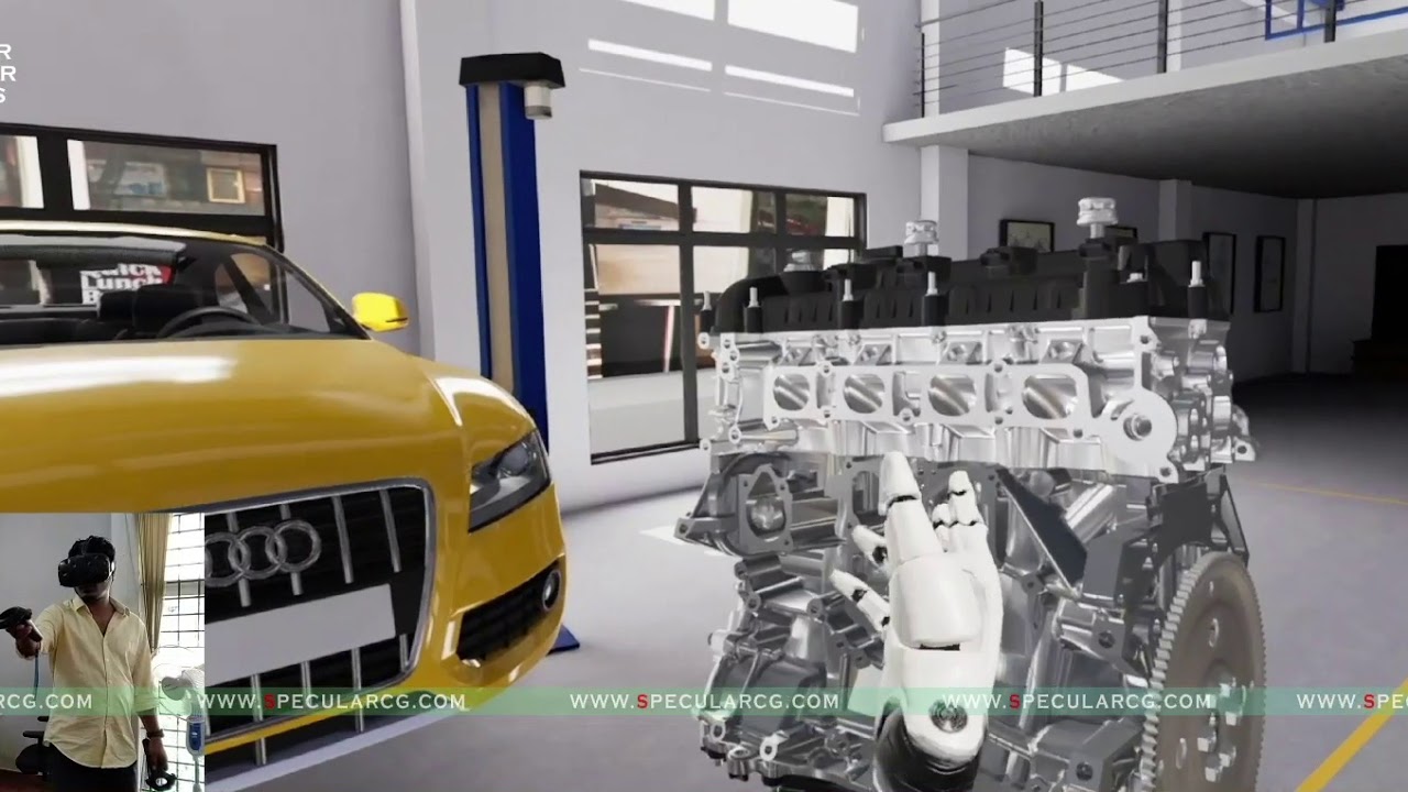 Car Engine Virtual Workshop By Specular Graphics Pvt Ltd - YouTube