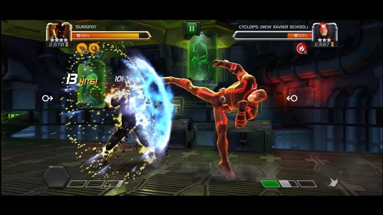 SUNSPOT VS CYCLOPS | MCOC | MCU | CONTEST OF CHAMPION FIGHT - YouTube