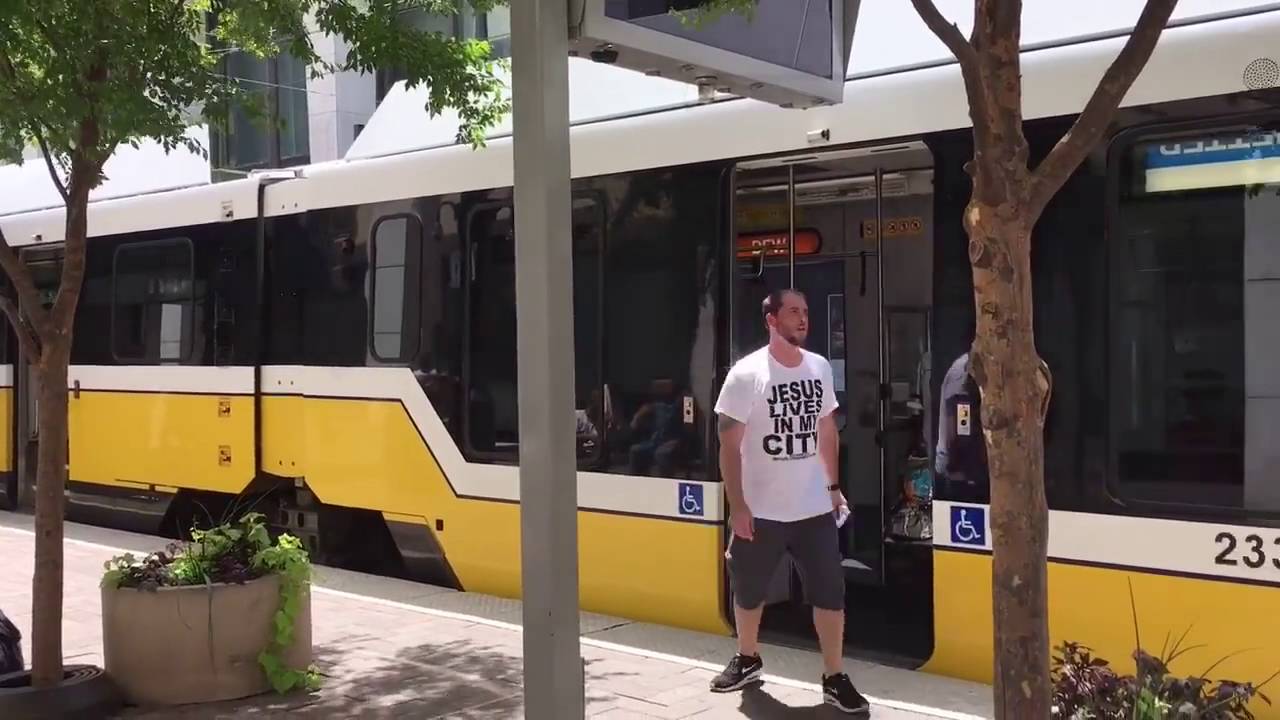 Preaching at Akard Station in Dallas, TX - YouTube