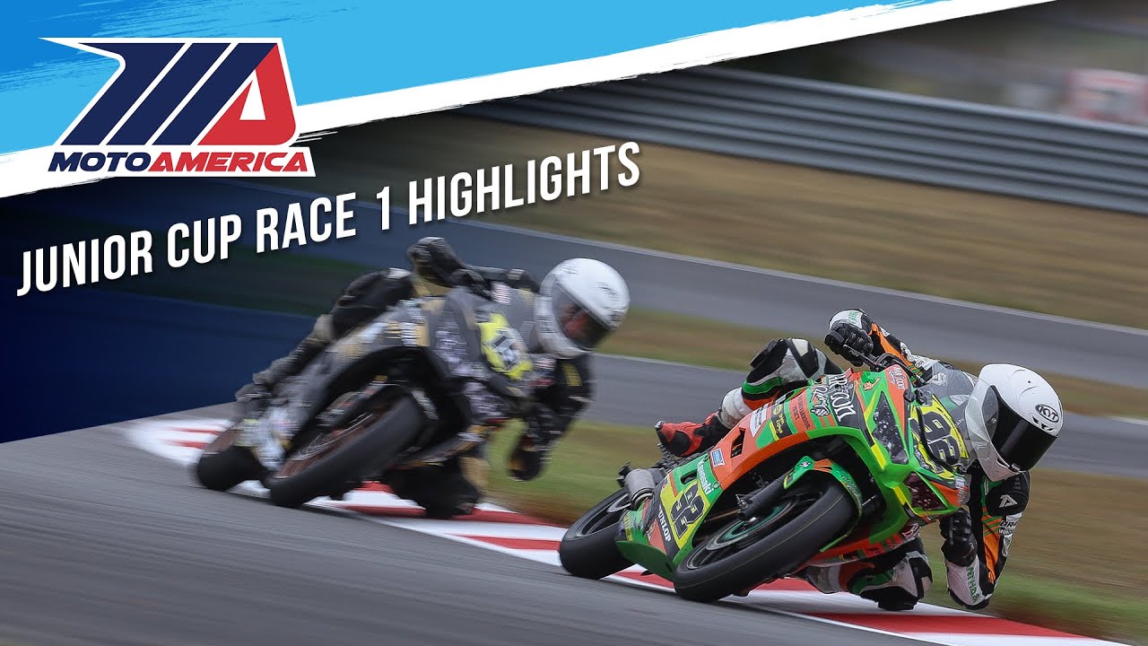 Junior Cup Race 1 at New Jersey 2024 - HIGHLIGHTS | MotoAmerica - YouTube
