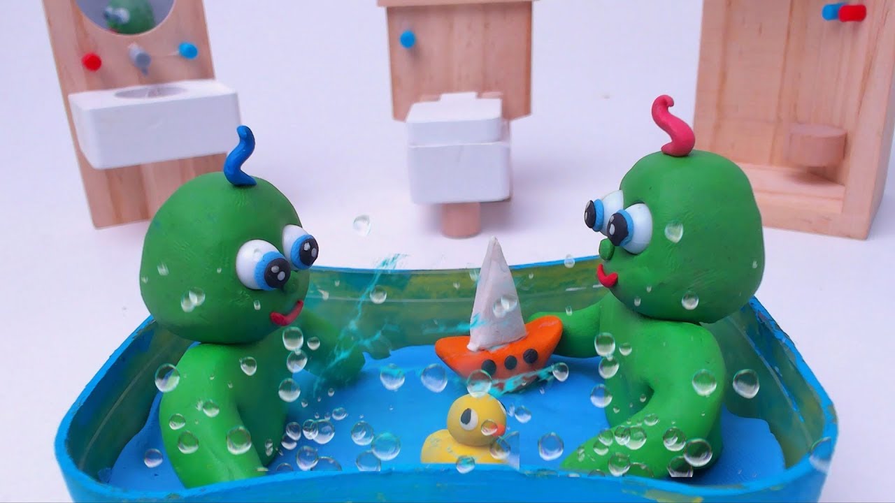 Green Baby - Episode 118 - Take Care Of Green Baby Twins - Stop Motion ...