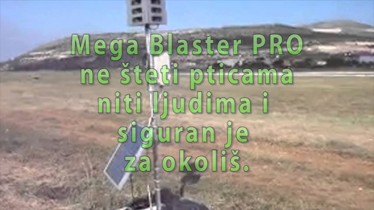 Mega Blaster PRO - zvučni rastjerivač ptica - YouTube