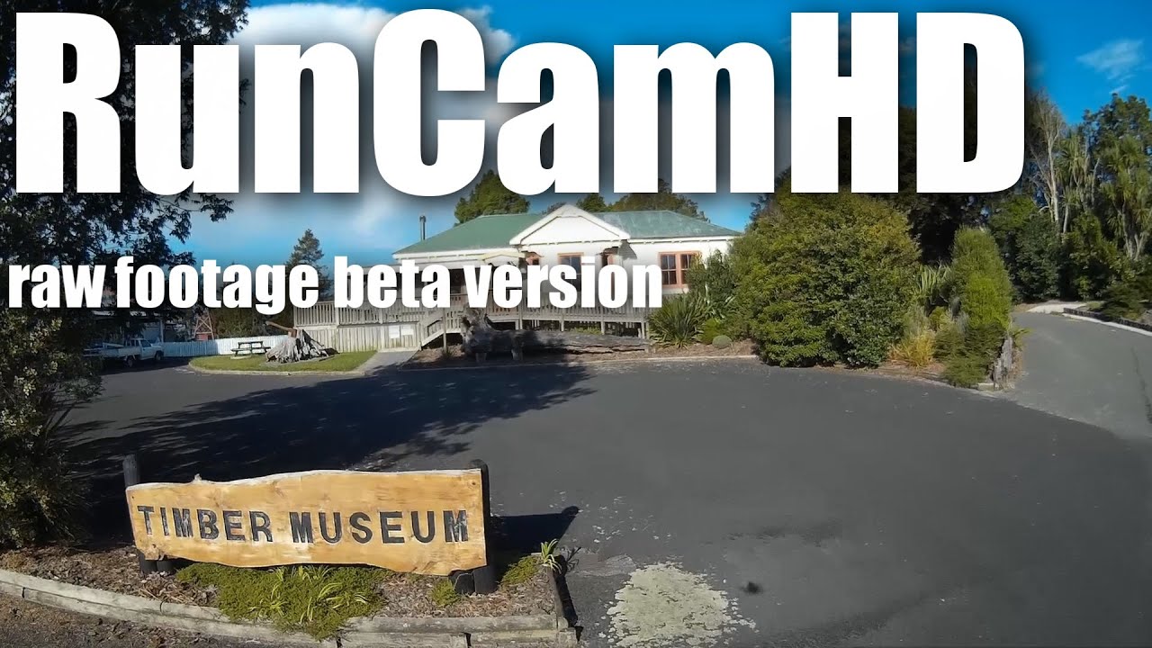 RunCam HD aerial video (raw) -- The NZ Timber Museum, Putaruru - YouTube