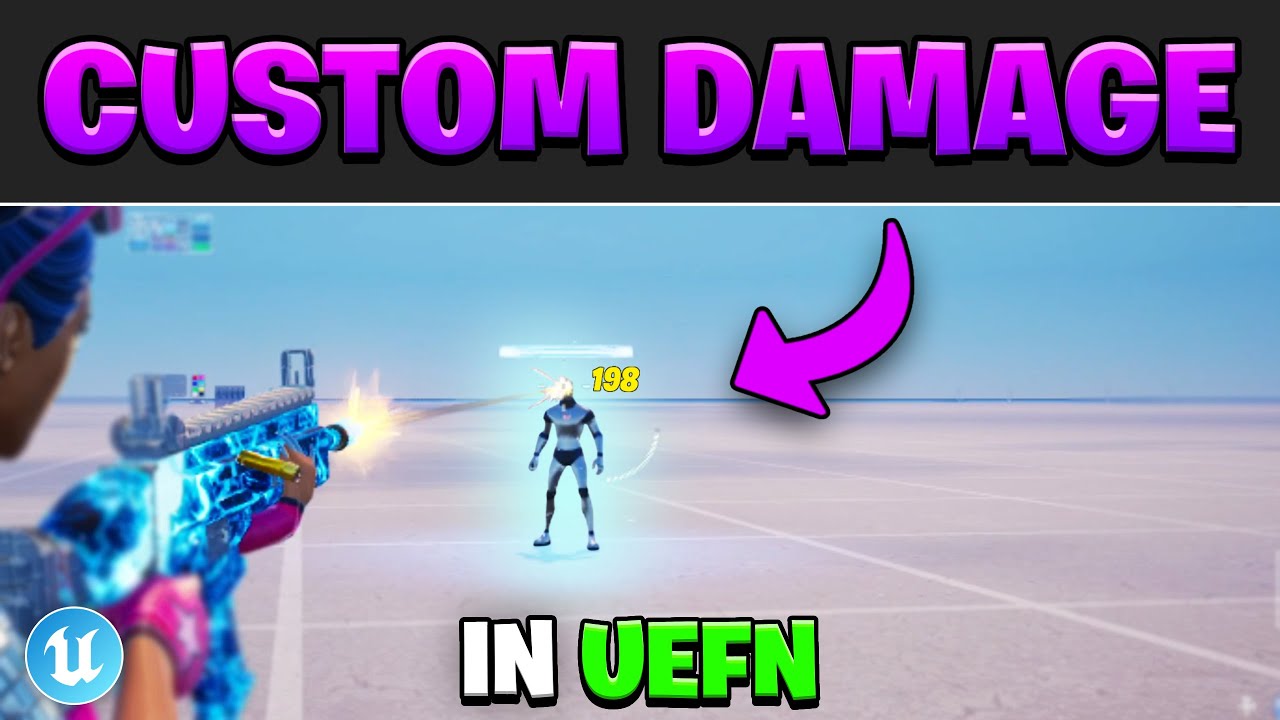 Custom Damage In UEFN, Fortnite Creative Tutorial - YouTube