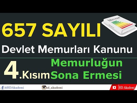 Memurluğun Sona Ermesi | 657 sayılı DMK | Mevzuat |4.Kısım