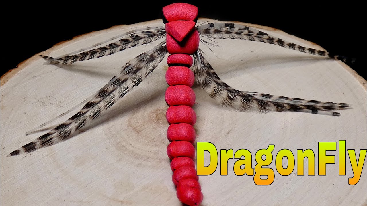 Fly tying FOAM DRAGON FLY by Jorge G. Huertes - YouTube