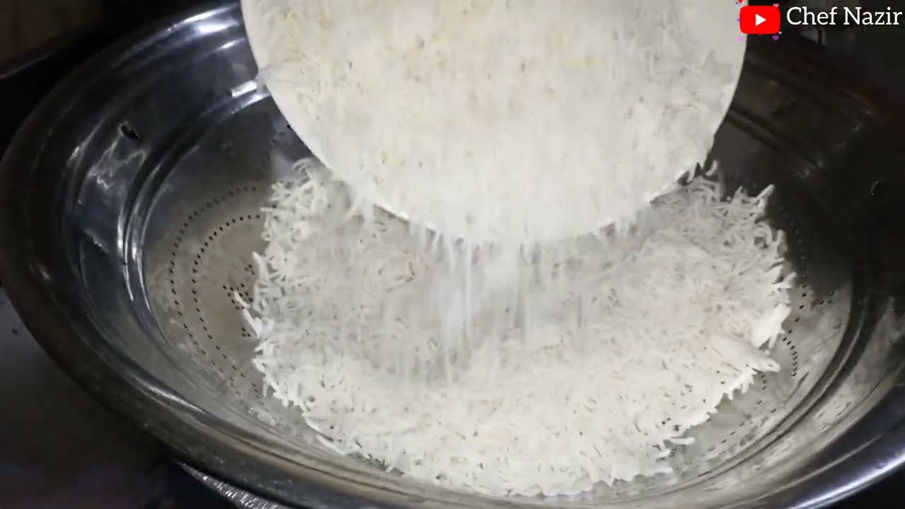 Steam rice recipe || White rice recipe by Chef Nazir - YouTube