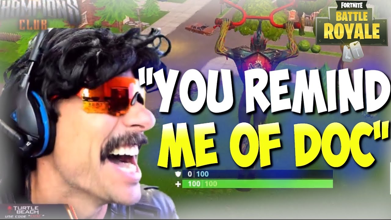 "YOU REMIND ME OF DOC! " DrDisRespect Playing Random Duos on Fortnite ...