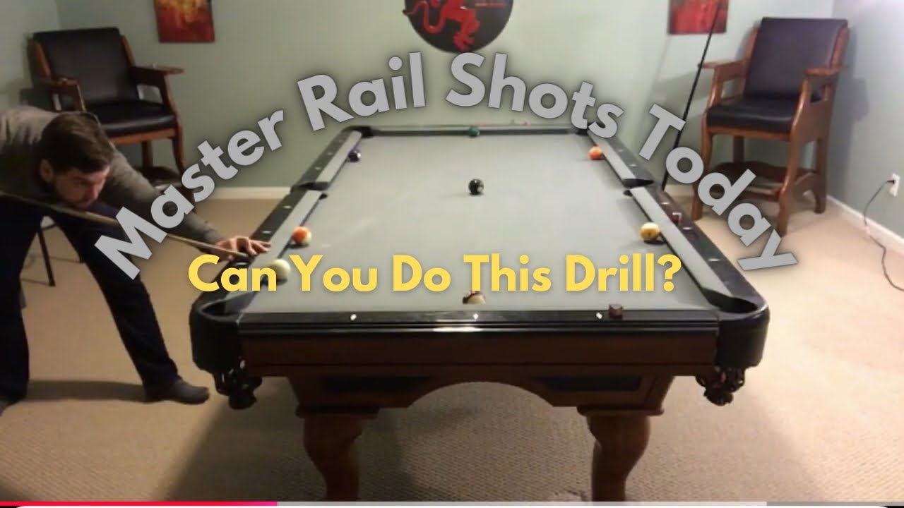 How to Make Rail Shots in Pool / Billiards: Pool Drill to Improve Your ...