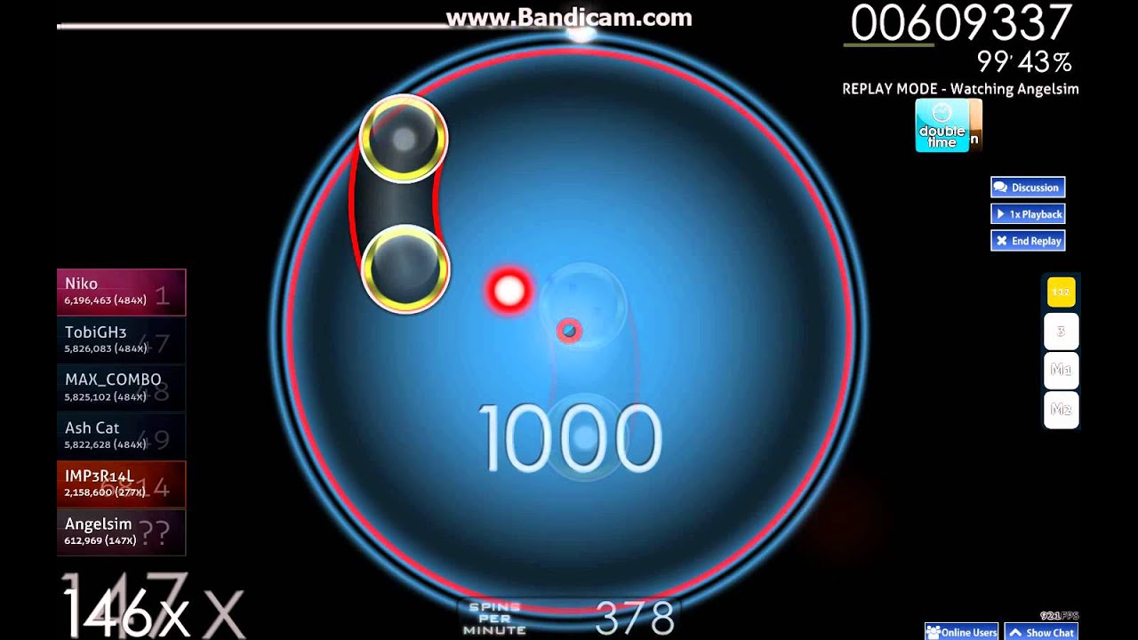 Osu! Angelsim tops Niko on Runaway (Nightcore mix) - YouTube