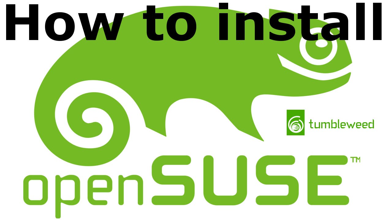 OpenSUSE Tumbleweed - how to install. - YouTube