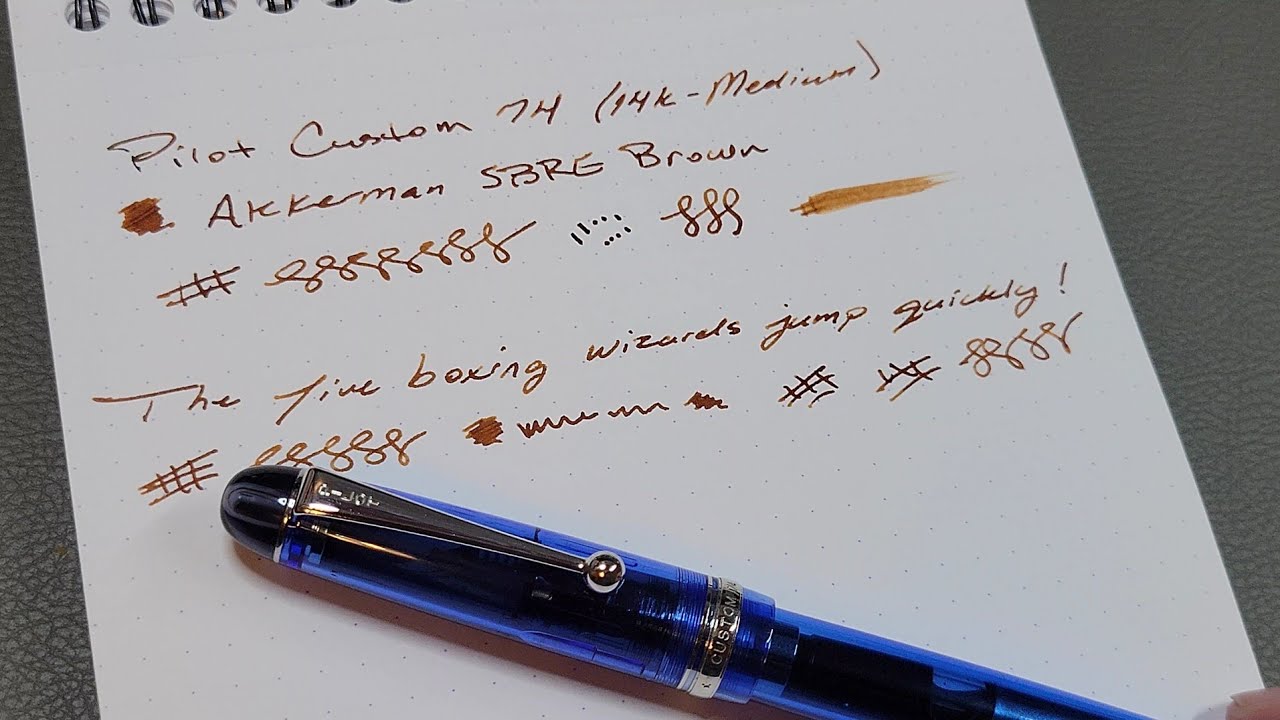 Pilot Custom 74 Fountain Pen Review - YouTube