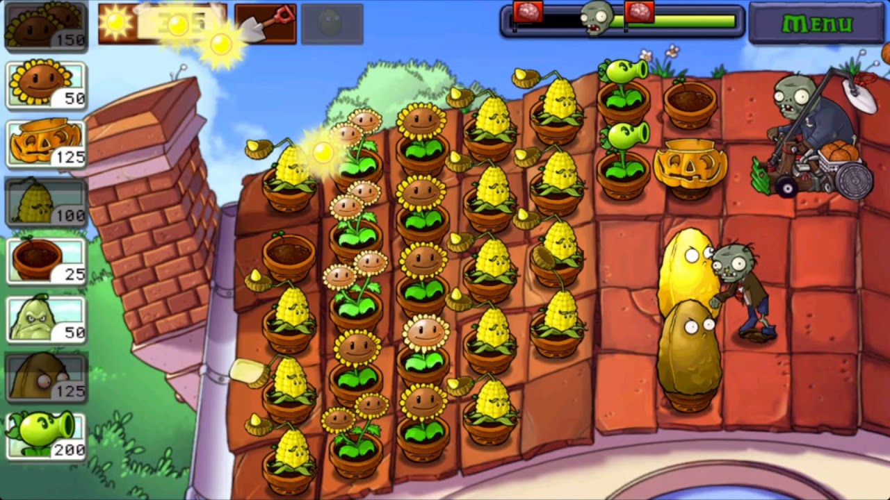 Zombies vs plants28 - YouTube