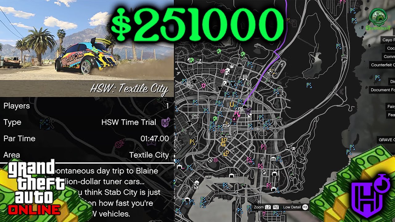 Textile City - HSW: Time Trial Help Guide | GTA Online - YouTube