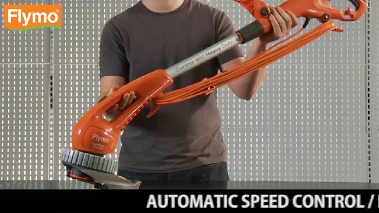 Flymo Contour 600HD Garden Trimmer - YouTube