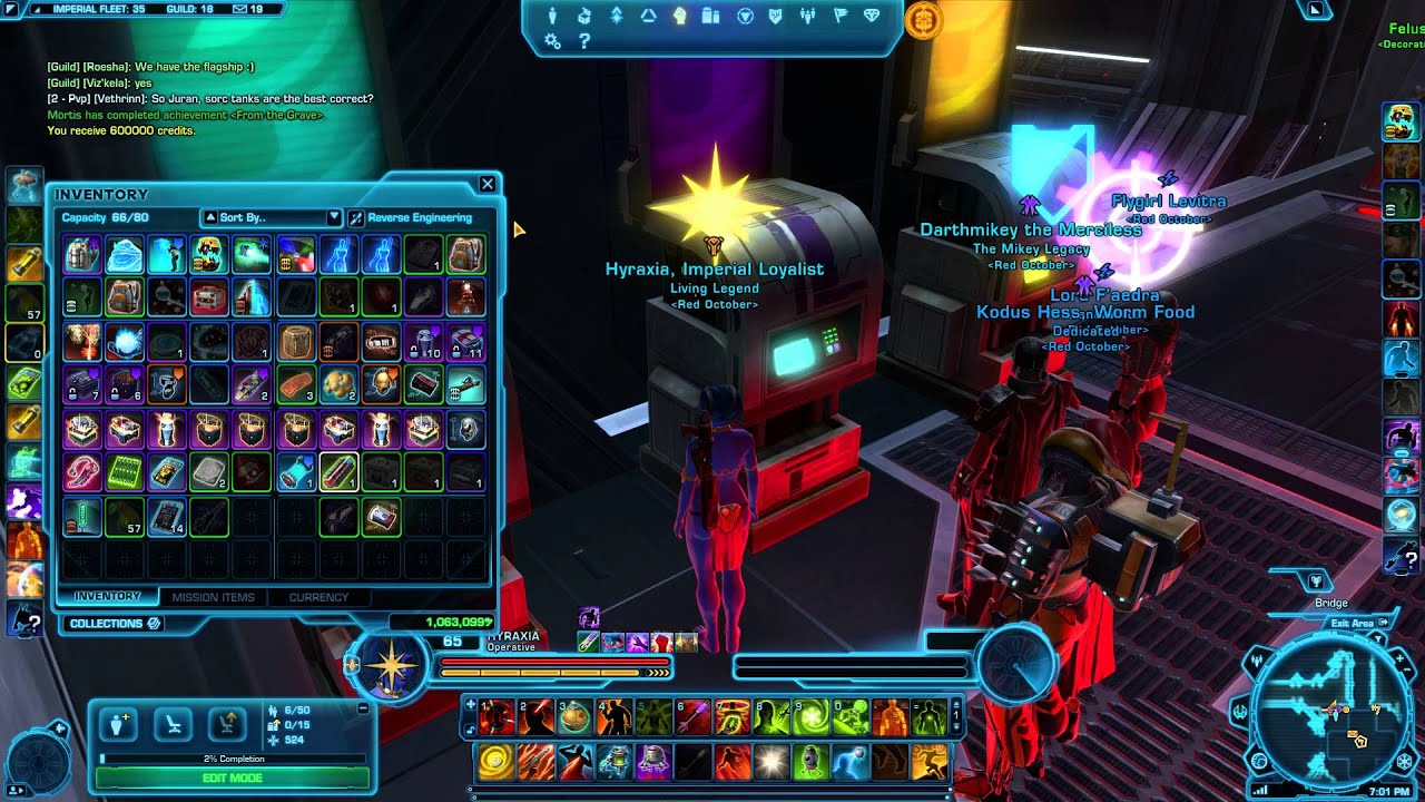 SWTOR: Adding another Tab to the Guild Bank (Red October) - YouTube