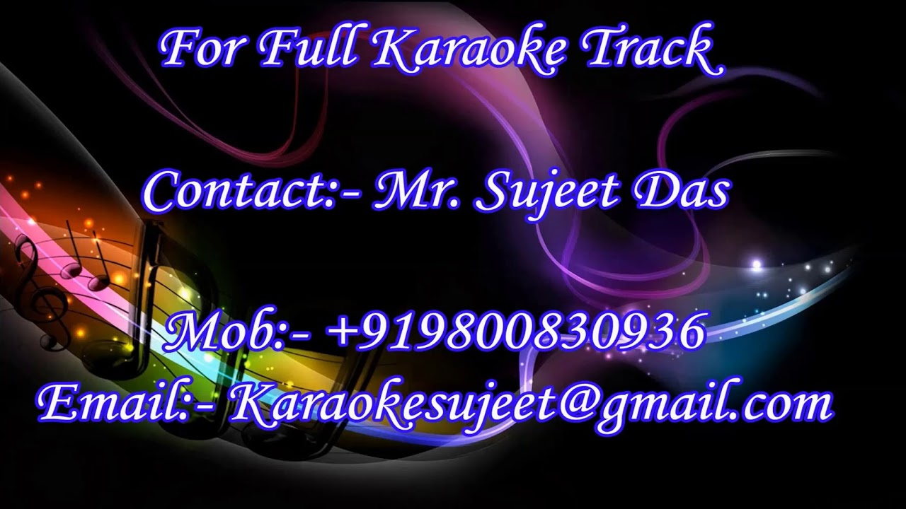 Aaj Modhu Raat Amar Phool Sajja Karaoke | Kumar Sanu & Alka Yagnik ...