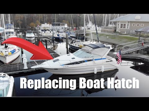How to replace a Boat Hatch Window, Rebedding, Resealing - YouTube