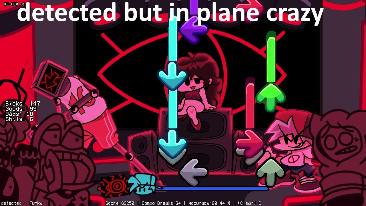 FNF Detected but in plane crazy - YouTube