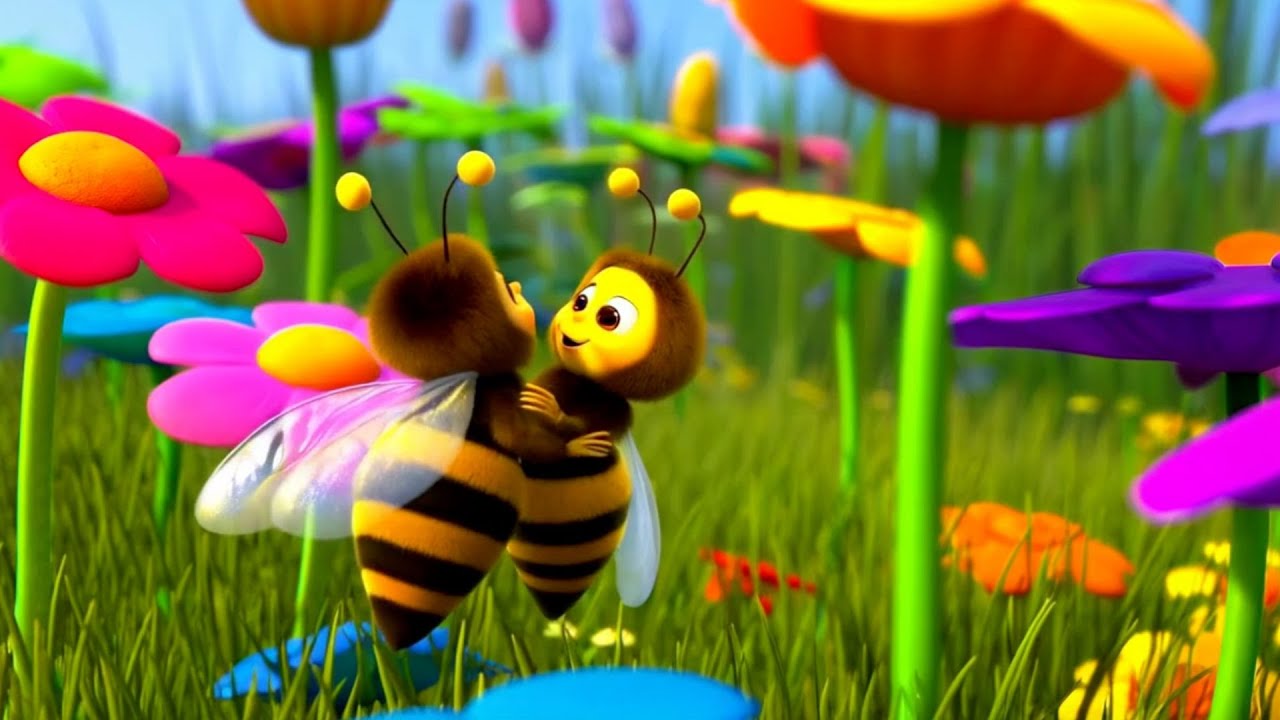 Busy Bees | Nursery Rhymes for Kids - YouTube