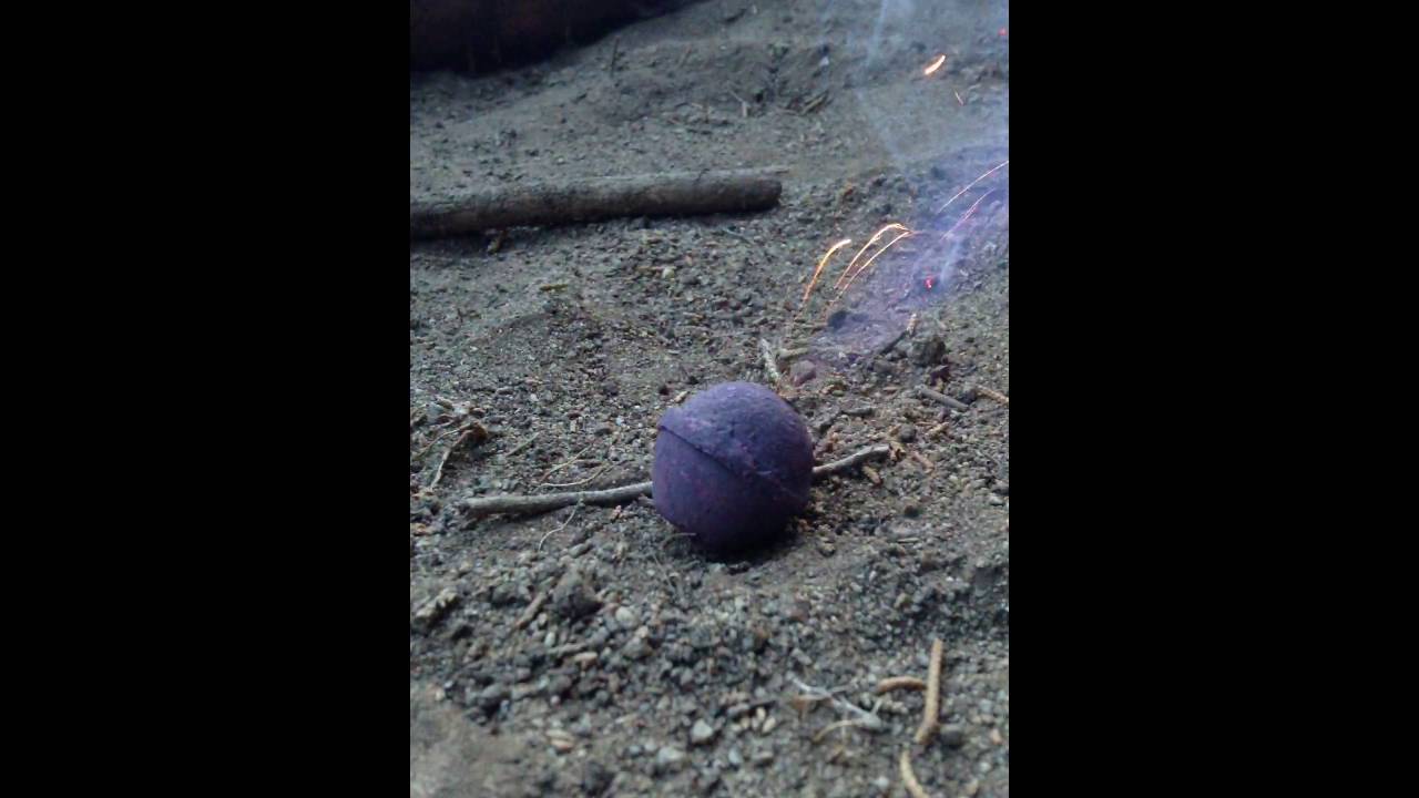 Purple smoke bomb - YouTube