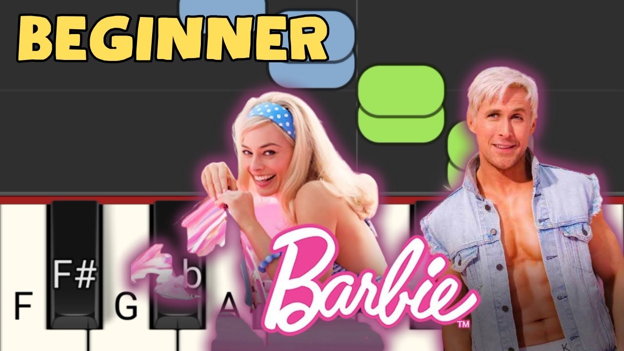 BARBIE GIRL - Easy Piano and Keyboard Tutorial (Note by Note ...