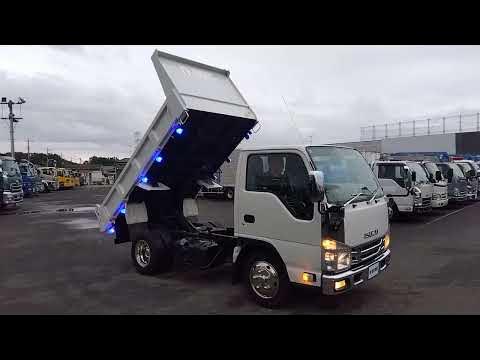 [低床ダンプ] H27 エルフ 新明和製 積載3t AT 4ナンバー 車検付(R8/5/22) - YouTube