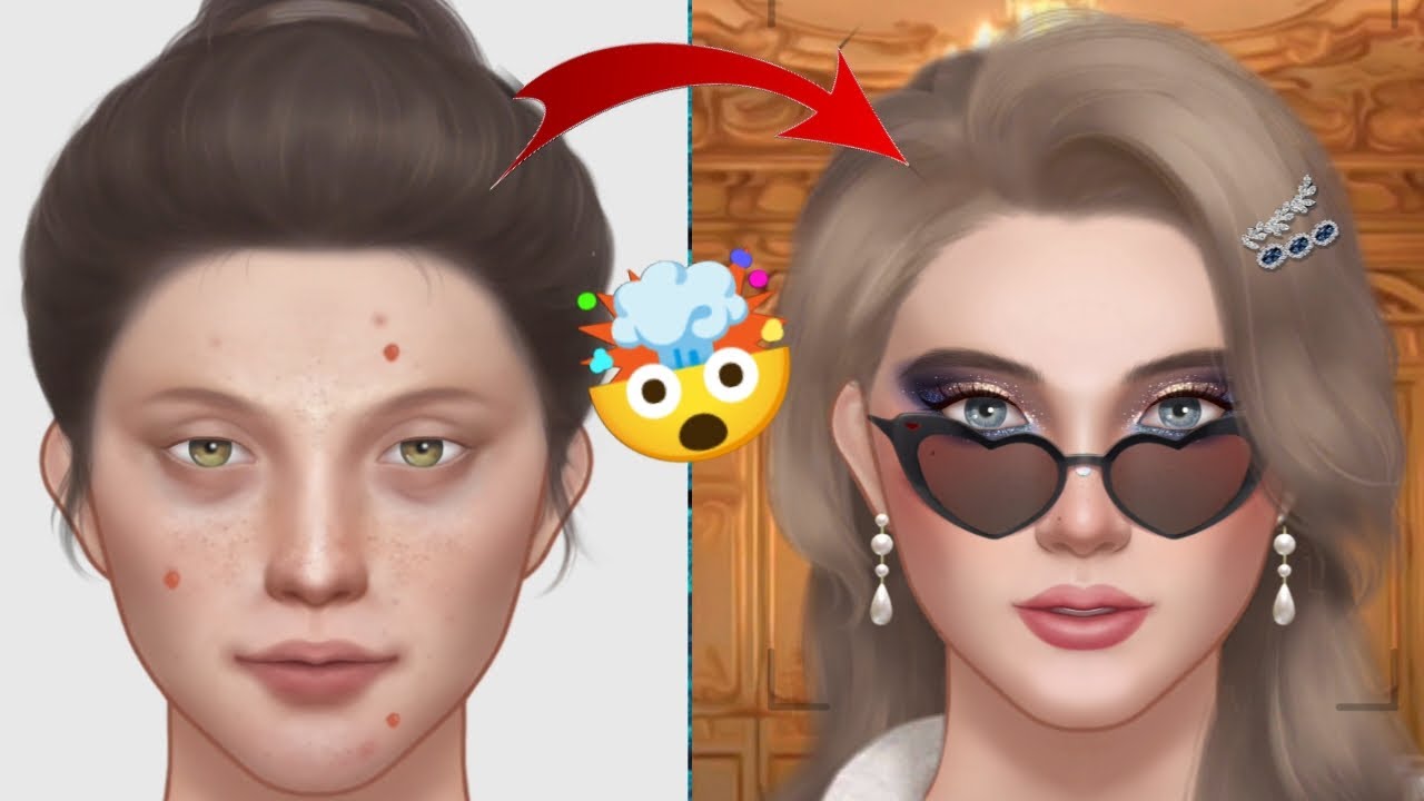 Makeup Animation DRASTIC BEAUTY MAKEOVER // TRANSFORMATION Video #asmr ...