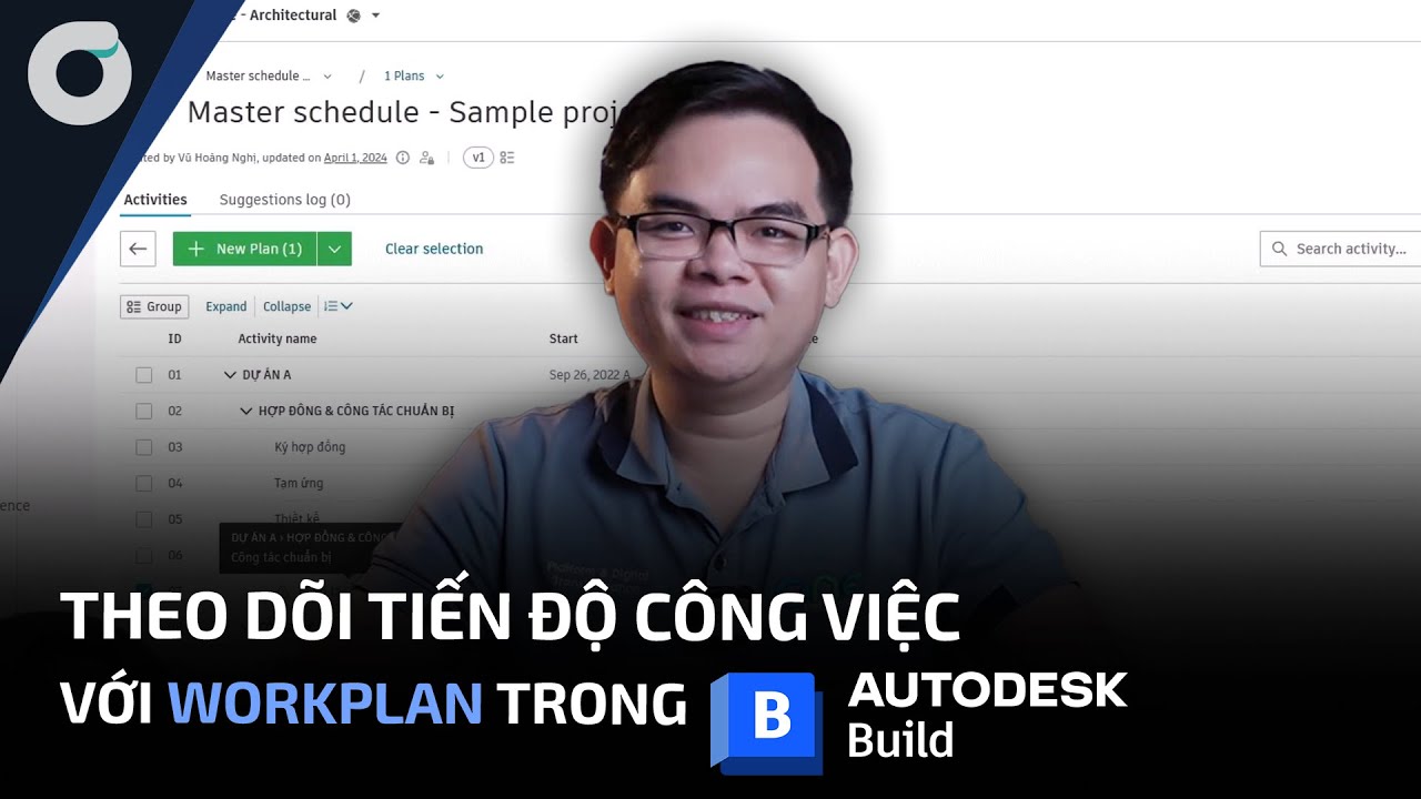 OneCAD | Bạn có biết | Theo dõi tiến độ công việc cần thực hiện với Workplan trong Autodesk ...