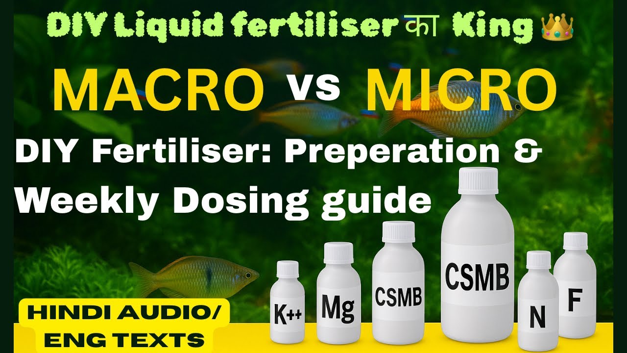 All Liquid fertilizers for planted tank in 1 video. Preparation ...