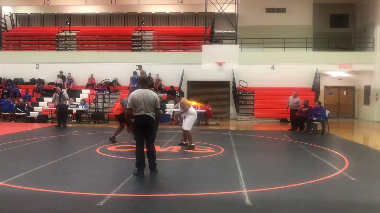 Churchland Middle School wrestling (heavyweight) - YouTube