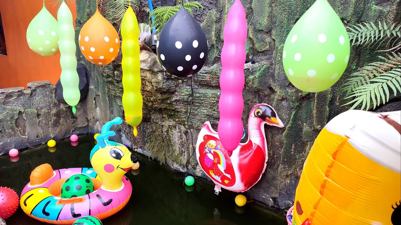 HORE MELETUSKAN BALON DI KOLAM BANYAK HADIAH,BALON BERANAK,BALON AIR ...