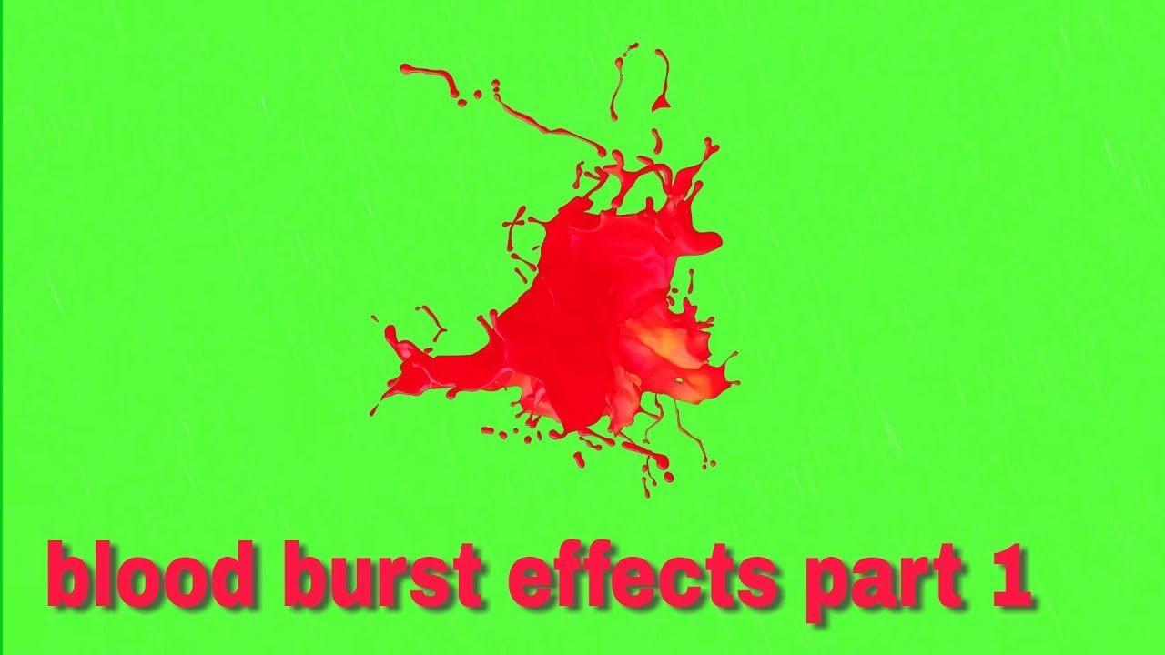 blood effects green screen - YouTube
