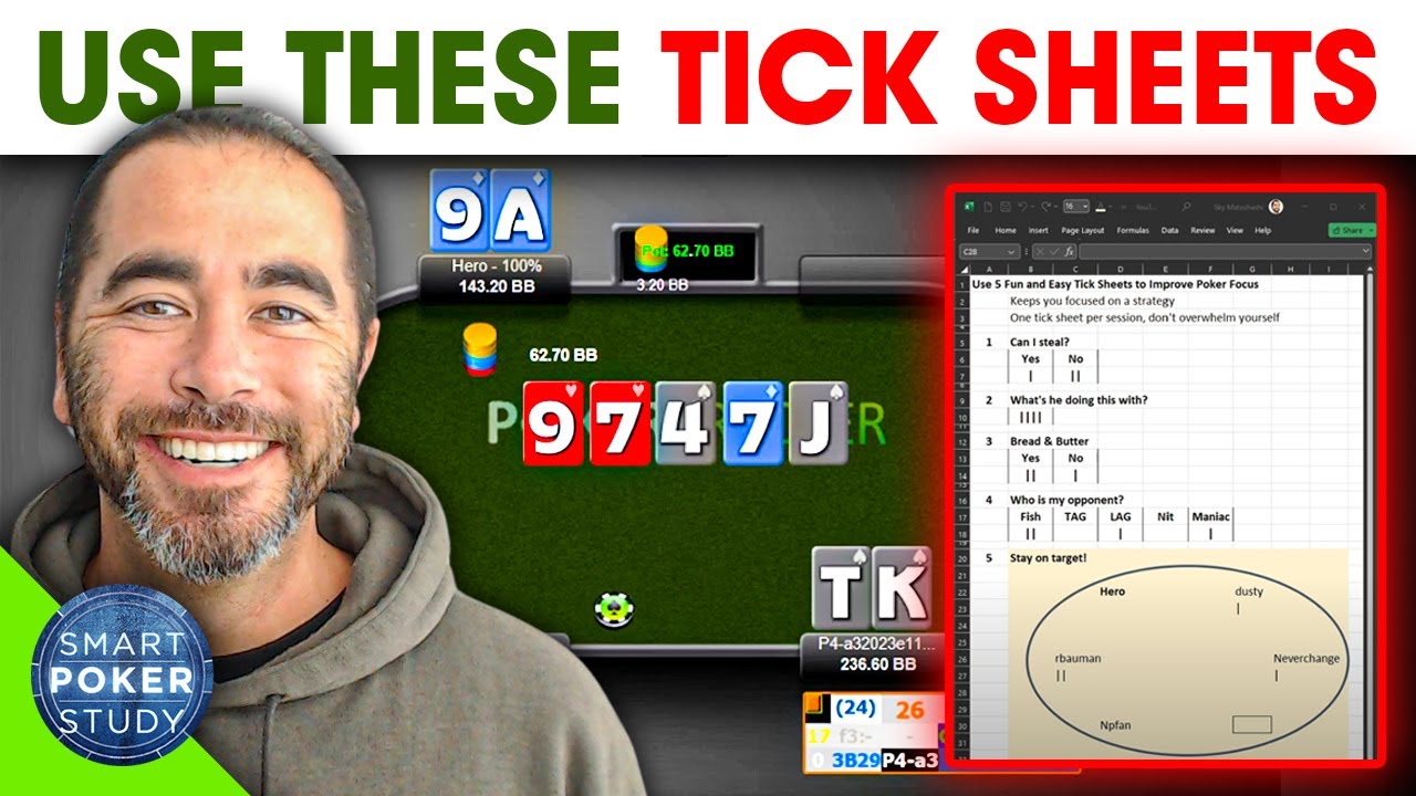 Use These 5 Fun and Easy Tick Sheets to Improve Poker Focus - YouTube